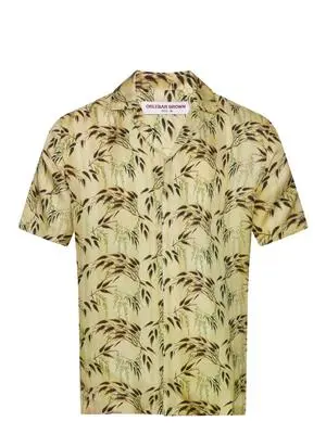 Orlebar Brown Maitan Silk Shirt Neutrals