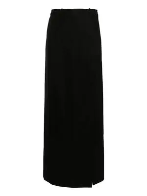 Balenciaga Slit Tailored Maxi Skirt - Black