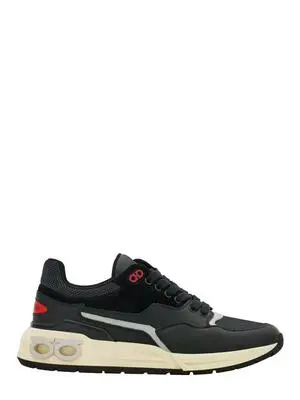 SALVATORE FERRAGAMO Gancini Detail Lace-Up Sneakers