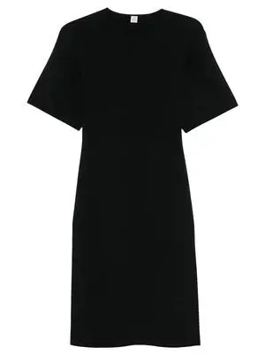 TOTEME Knitted Midi Dress - Black