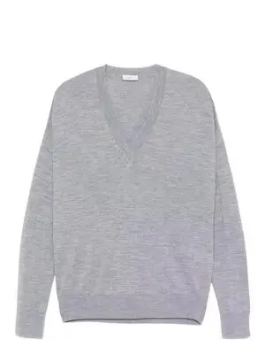 Peserico Lurex-detail Virgin Wool-blend Sweater - Grey