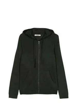 Zadig&Voltaire Zip-up Merino Wool Hoodie - Green