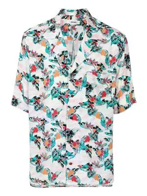 SULVAM Floral-print Shirt - Multicolour