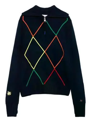 Rossignol X Jcc Merino-wool Sweater - Blue