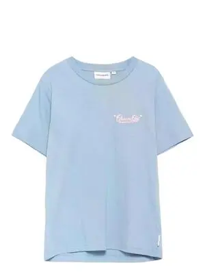 CHOCOOLATE Logo-embroidered T-shirt - Blue
