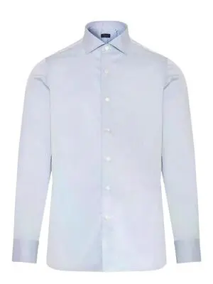 FINAMORE 1925 Cotton Shirt - Blue
