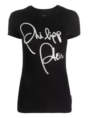Philipp Plein Logo-print Cotton T-shirt - Black