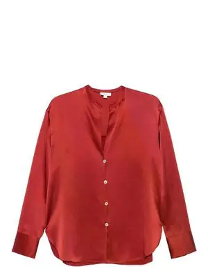 Vince Silk Shirt - Red