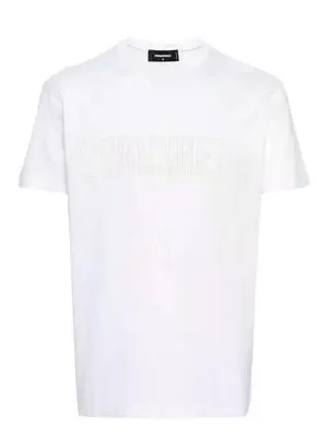 Dsquared2 Logo-appliqué Cotton T-shirt - White