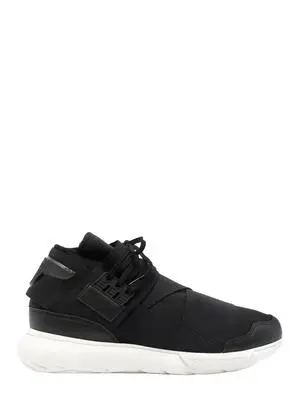 Y3 Qasa Mid-Top Sneakers Black