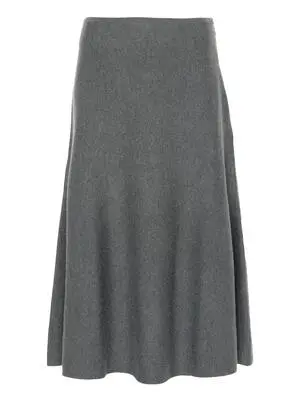 Khaite The Odil Mid-length Skirt - Grey