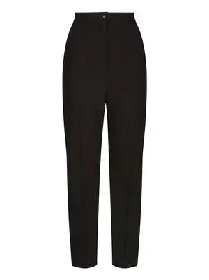 Dolce & Gabbana Tuxedo-band Tailored Trousers - Black