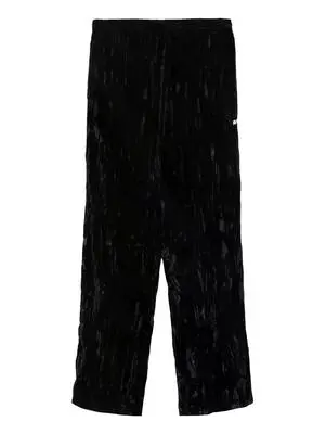 Martine Rose Wide-leg Velvet Trousers - Black