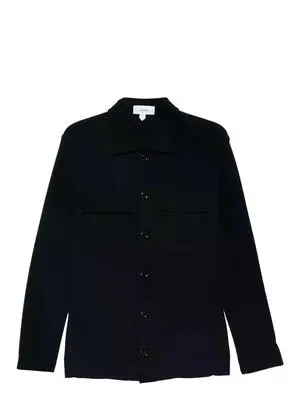LARDINI Midnight Cotton Shirt Jacket - Blue