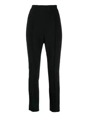 Carolina Herrera High-waisted Cropped Trousers - Black
