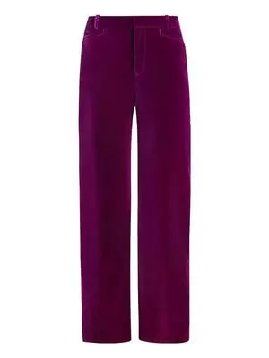 TOM FORD Velvet Flare Trousers - Pink
