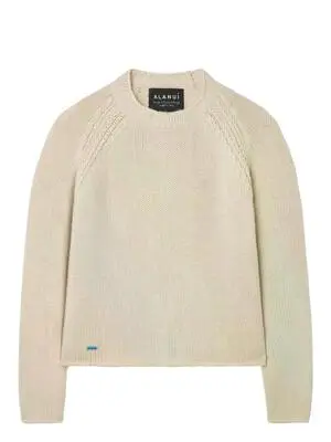 Alanui Cashmere-cotton Jumper - Neutrals
