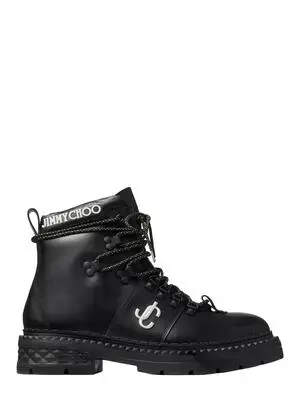 JIMMY CHOO Marlow Monogram Hiking Boots - Black
