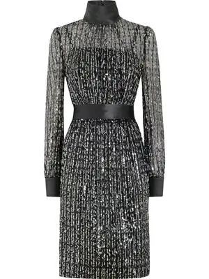 Dolce & Gabbana Midi Sequinned Dress - Black