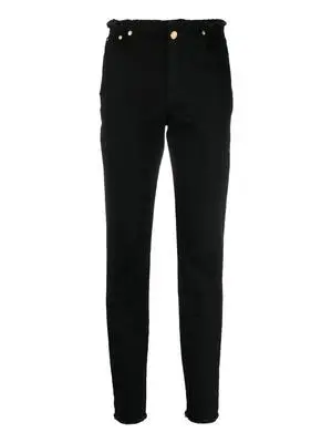 TOM FORD Frayed-hem Skinny Jeans - Black