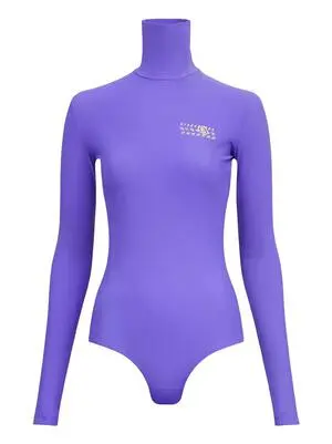 MAISON MARGIELA Numbers-motif Bodysuit - Purple