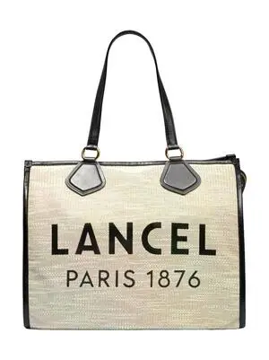 LANCEL Logo-print Tote Bag - Neutrals