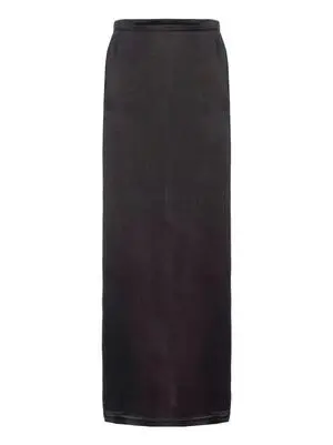 Pinko Rear-slit Maxi Skirt - Black