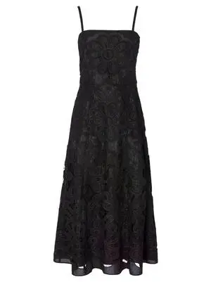 TEMPERLEY LONDON Guinevere Midi Dress - Black