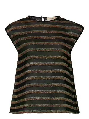 TEMPERLEY LONDON Selena Top - Black