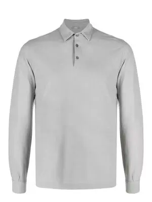ZANONE Ice Cotton Polo Shirt - Grey