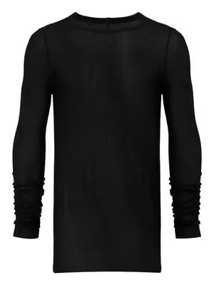 Rick Owens Ribbed T-shirt - Black