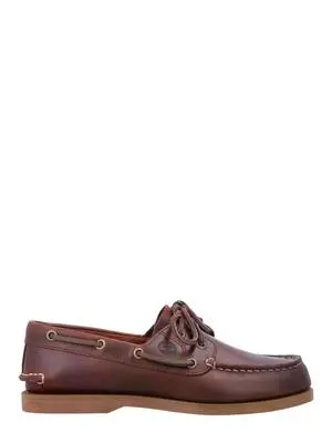 Timberland Stitching Boat Shoes Red