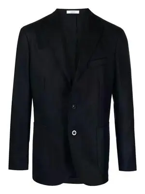 Boglioli Single-breasted Virgin Wool Blazer - Blue