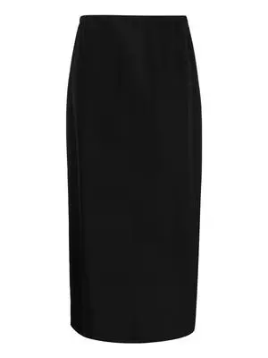 THE ROW High-waisted Midi Skirt - Black