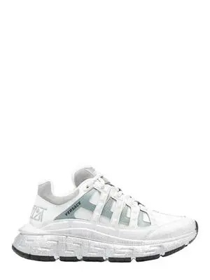 Versace Trigreca Glitter-detail Sneakers - White