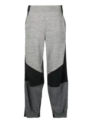 Stella McCartney Colour-block Knitted Trousers - Grey