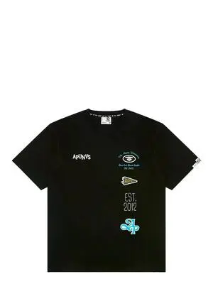 AAPE BY *A BATHING APE Text-print T-shirt - Black