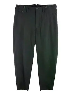 Yohji Yamamoto Wide-leg Trousers - Black