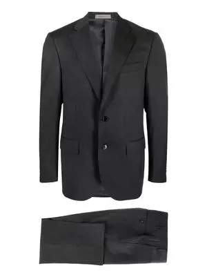 Corneliani Single-breasted Virgin-wool Suit - Grey