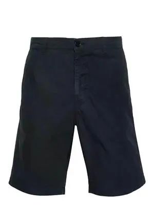 Aspesi Pressed-crease Cotton Shorts - Blue