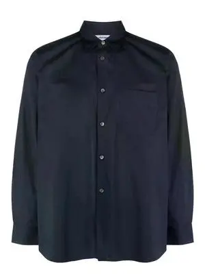 Comme Des Garçons Long-sleeved Cotton Shirt - Blue