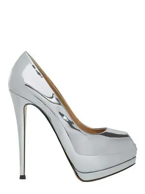 GIUSEPPE ZANOTTI 130mm Sharon Peep Toe Pumps - Silver