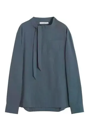 LANVIN Tie-neck Top - Blue