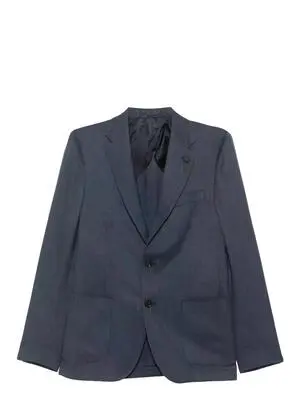 LARDINI Single-breasted Blazer - Blue