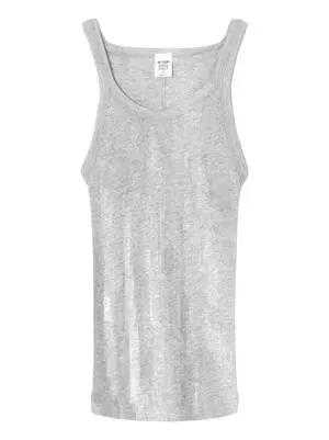 RE/DONE Ribbed Knit Tank Top Grey