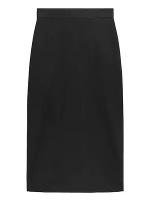 MSGM Logo-print Maxi Skirt - Black