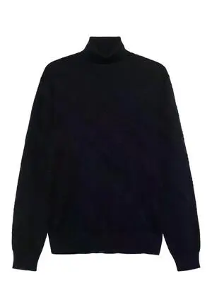 Missoni Turtleneck Chevron Sweater Blue