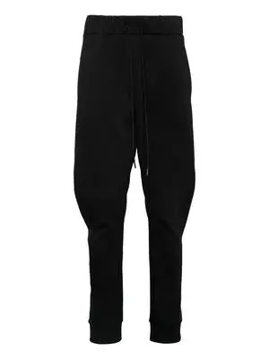 Attachment Drawstring-waistband Trousers - Black