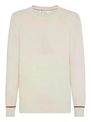 Brunello Cucinelli Cotton Jumper - Neutrals