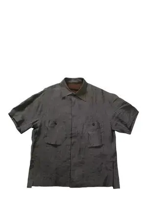 ZIGGY CHEN Short-sleeve Utility Shirt - Grey